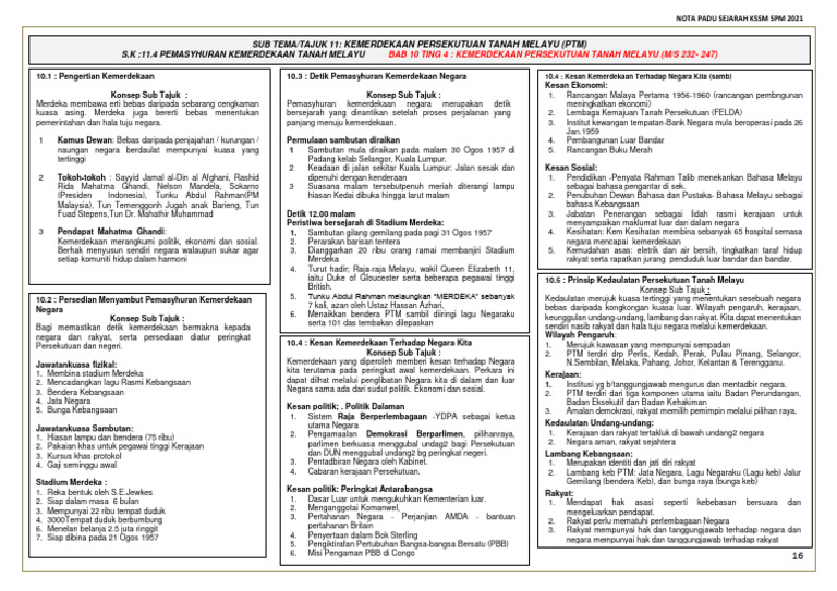 003 Nota Padu Sejarah T4-16 | PDF