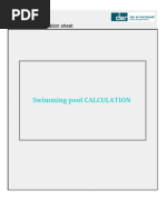 Swimming Pool Calculation | PDF | Swimming Pool | Pump