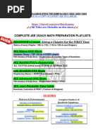 CHAPTERWISE - ALL 250 PYQs of JEE Mains JAN 2025 | PDF | Abstract Algebra | Linear Algebra