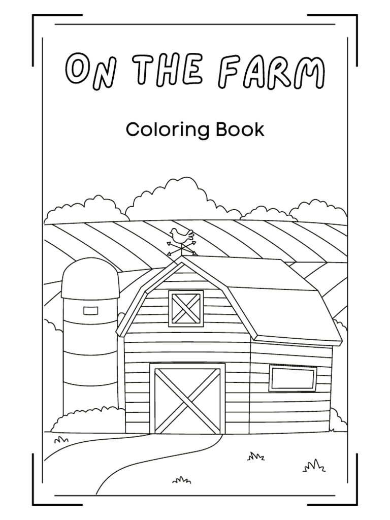 On The Farm Coloring Book | PDF