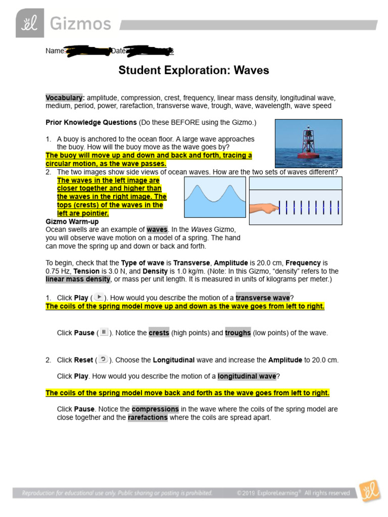 Ashnely Fonseca - Gizmo - wavesSE | PDF | Waves | Wavelength