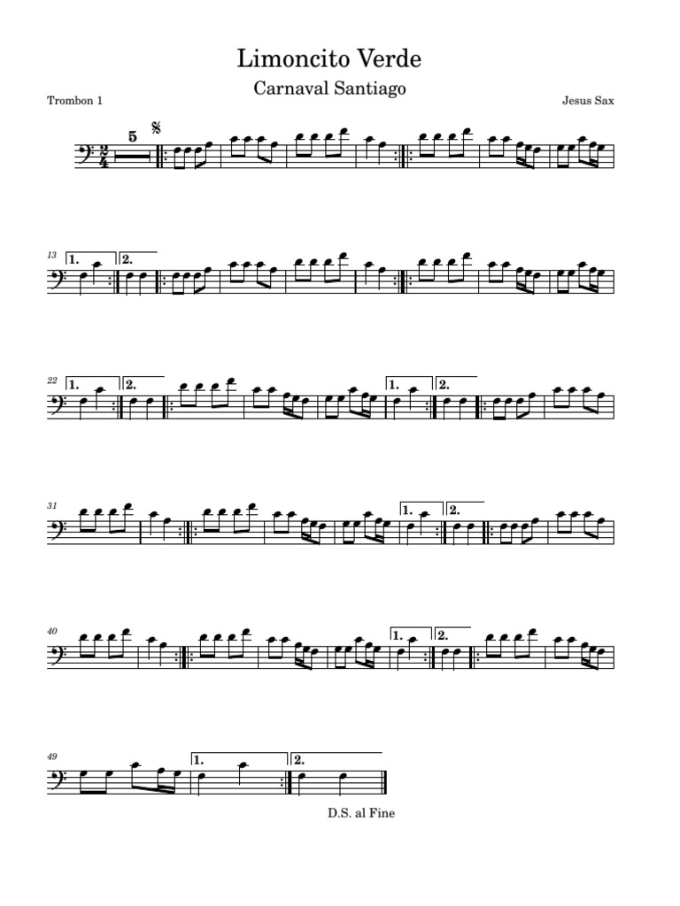 Limoncito Verde TROMBON | PDF