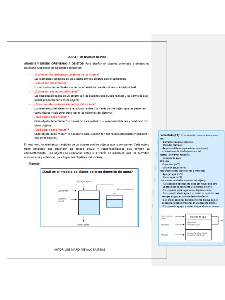Conceptos Basicos de Poo | PDF | Objeto (informática) | Programación ...