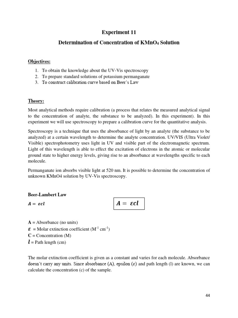 Practical 11 Optional 2 | PDF | Ultraviolet–Visible Spectroscopy | Spectrophotometry
