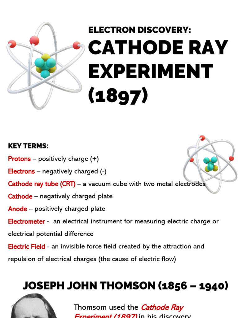 JJ Thomson | PDF | Electric Charge | Electron