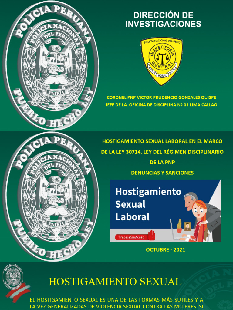 Parte III-hostigamiento Laboral en La PNP 31ago23 | Descargar gratis PDF | Acoso | Policía