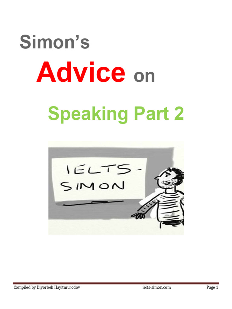 Simon Speaking Part 2 | PDF | Cost Of Living | Christmas
