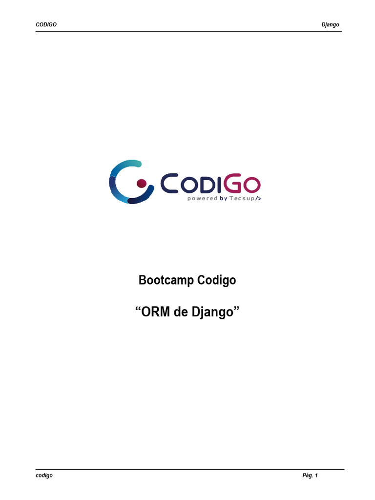 ORM Django | PDF | Python (lenguaje de programación) | Ingeniería de ...