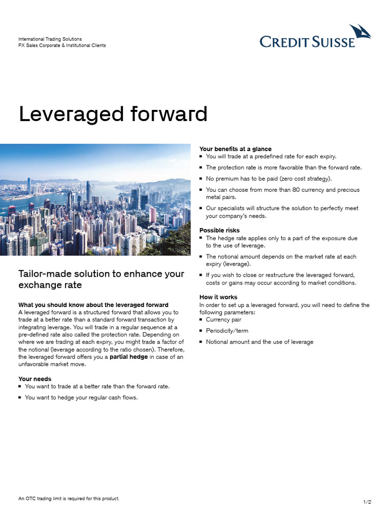 FX Factsheet Leveraged Forward en | PDF | Over The Counter (Finance ...