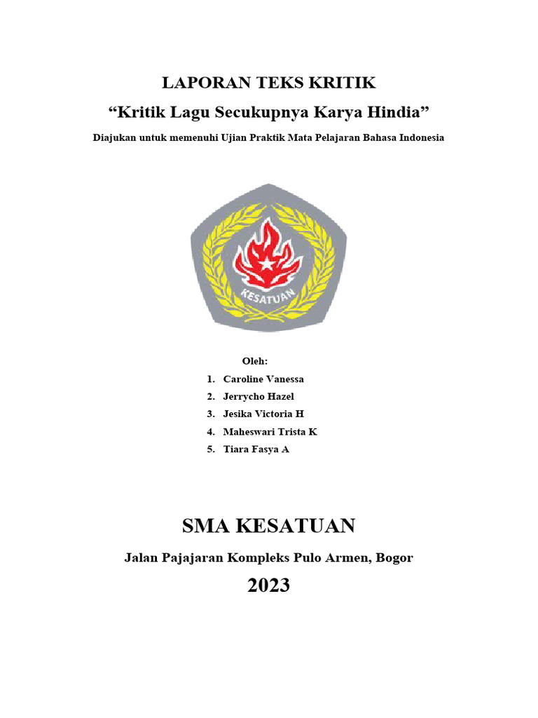 Makalah UPRAK Indo | PDF