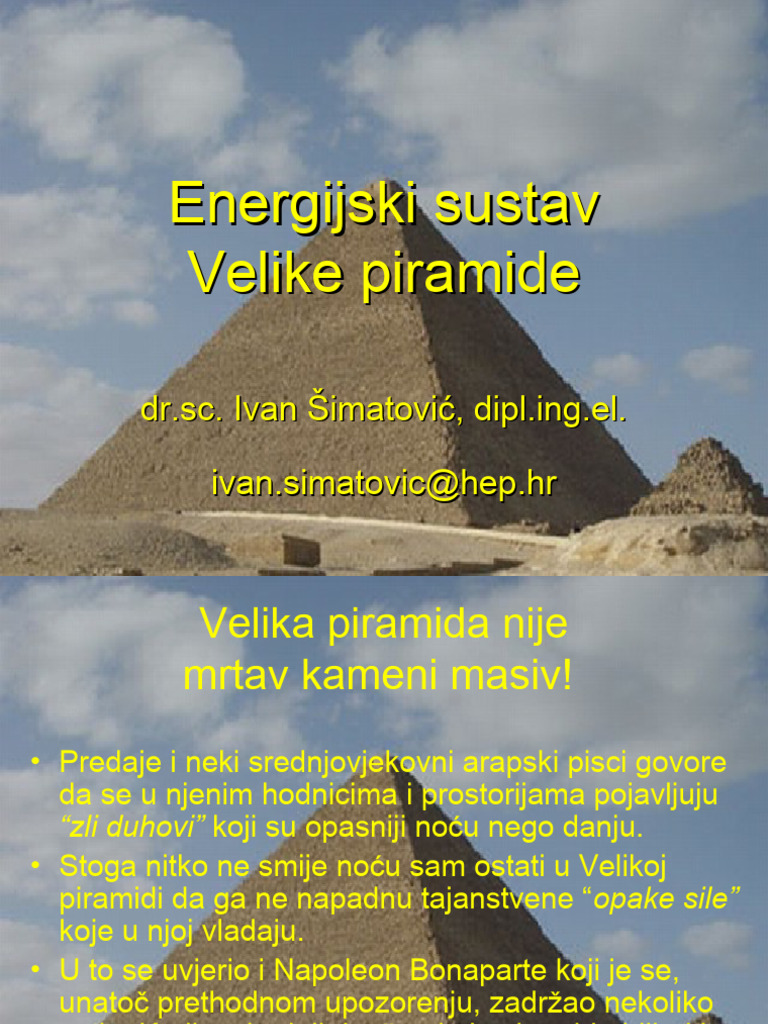 Energijski Sustav Velike Piramide | PDF
