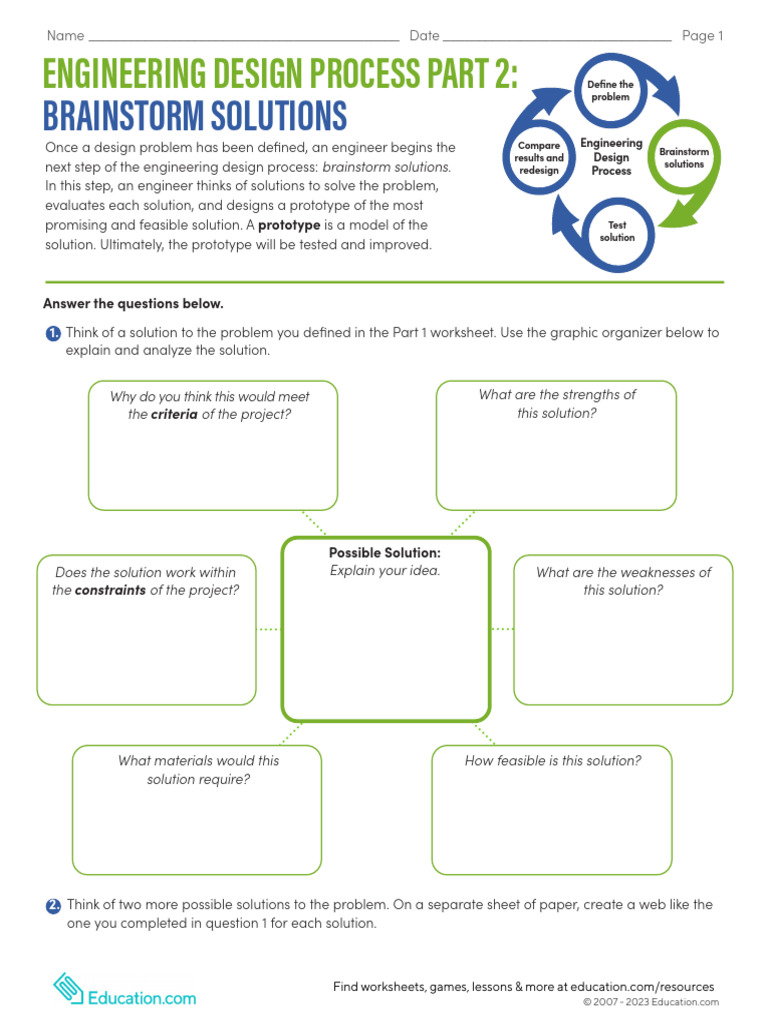 EDP - Brainstorm Solutions | Download Free PDF | Engineering Design ...