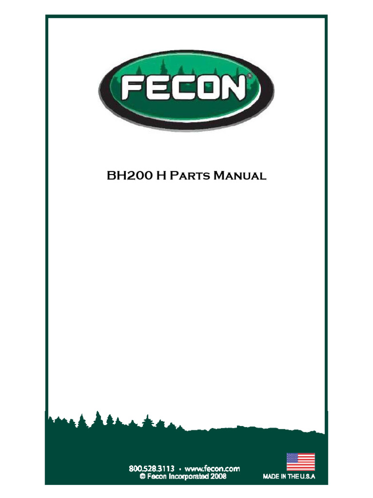 BH200 H Parts Manual | PDF