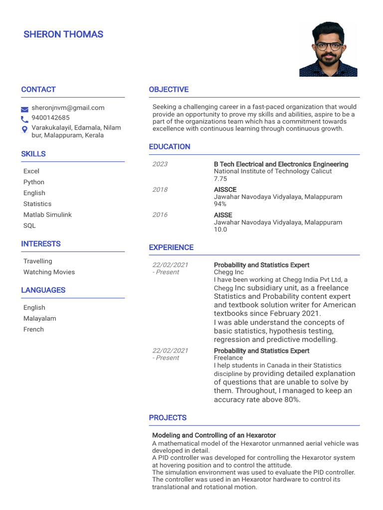 User Resume 1 | PDF | Statistics | Science