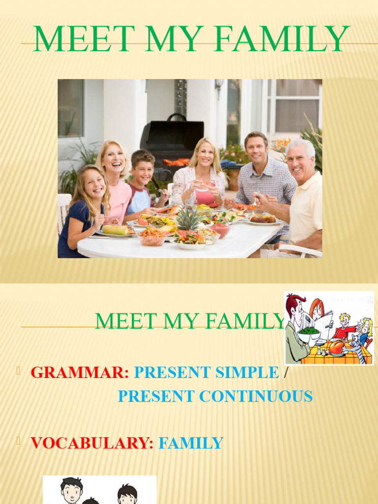 Meet My Family | PDF | Linguistics | Grammar