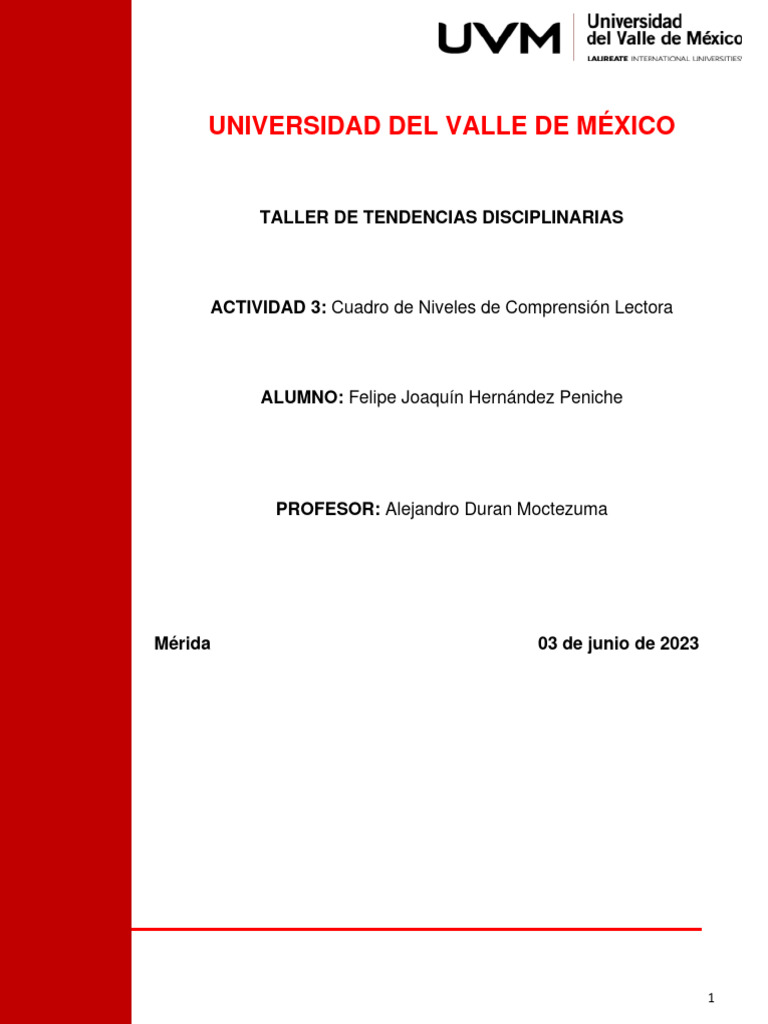 A3 FJHP | PDF | Comprensión lectora | Ciencia cognitiva