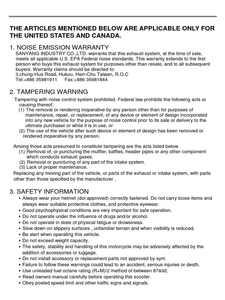 Sym VS 125 | Download Free PDF | Tire | Headlamp