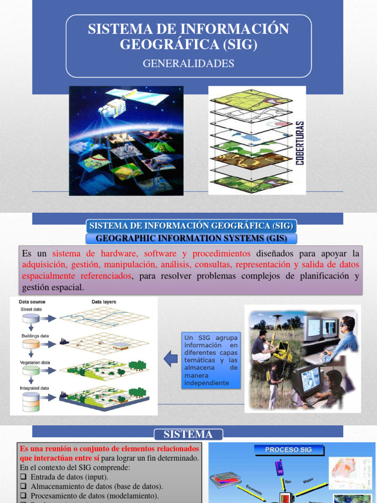 SISTEMA DE INFORMACIÓN GEOGRÁFICA (SIG) GENERALIDADES | PDF | Sistema ...