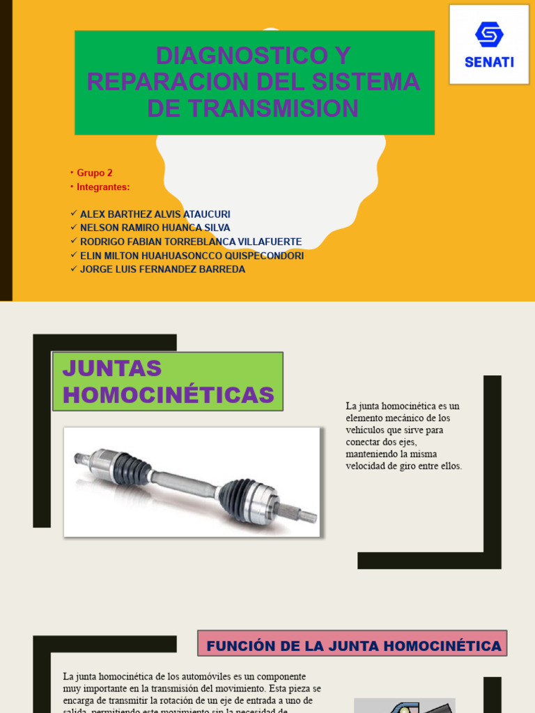 Partes y Tipos de Juntas Homocinéticas | PDF | Cinemática | Ingeniería ...