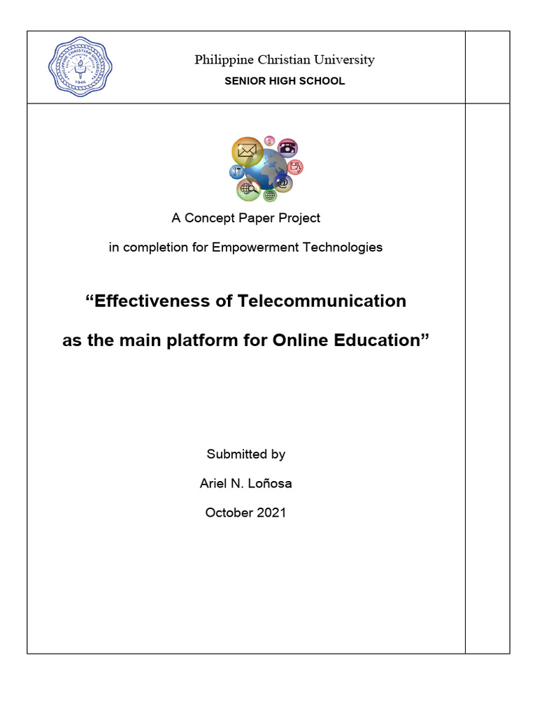 Concept Paper Format Revised | PDF | Educational Technology | Learning