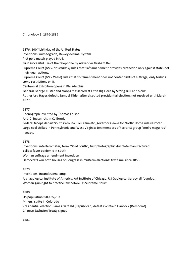Chronology 1 | PDF | The United States | Republican Party (United States) Chronology 1 | PDF | The United States | Republican Party (United States)