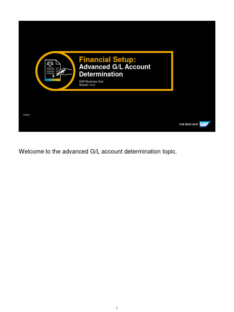 FinSetup-Advanced GL Account Determination | PDF | Inventory | Warehouse