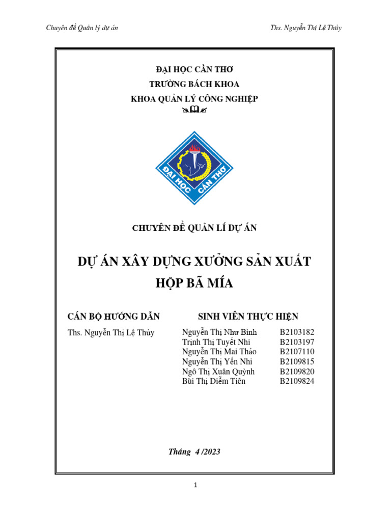 QLDA - San Xuat Hop Ba Mia | PDF