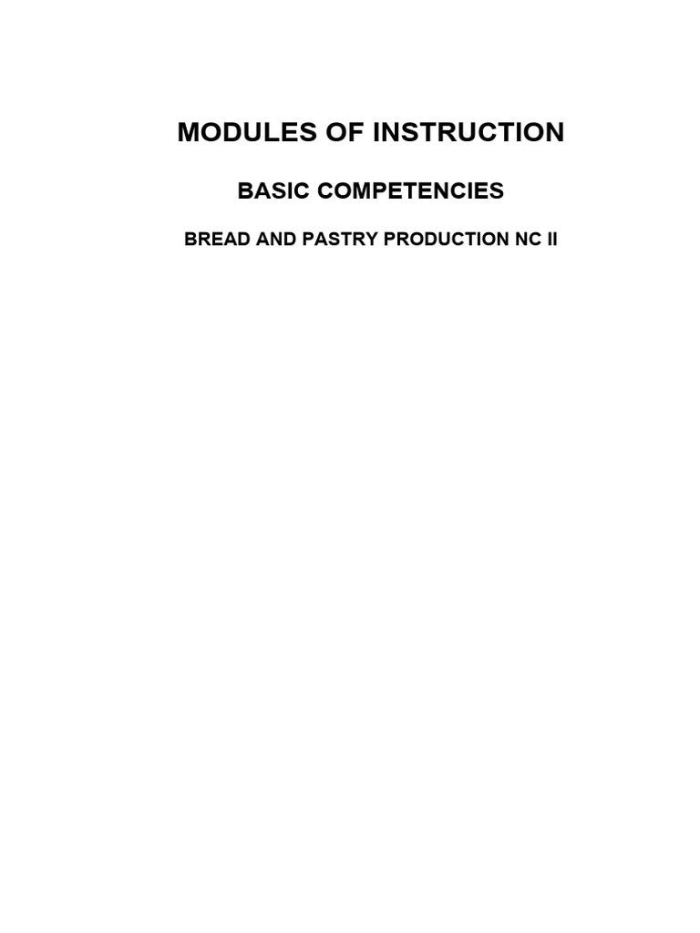 Basic COMPETENCIES Module of Instruction | PDF | Occupational Safety ... Basic COMPETENCIES Module of Instruction | PDF | Occupational Safety ...