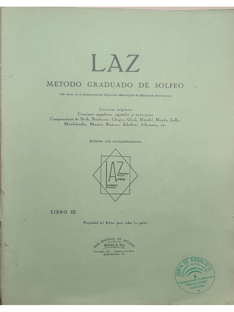 Laz III Con Acompañamient | PDF