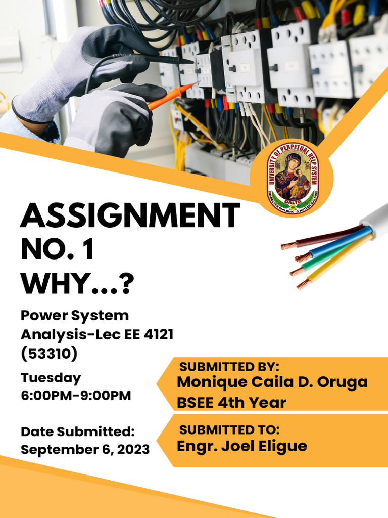 Oruga Monique Caila@1 ST Assignment | PDF | Alternating Current | Electric Power