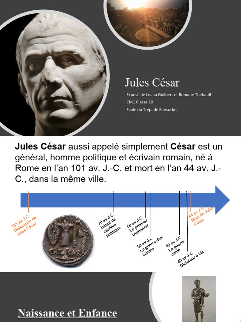 Exposé Jules César | PDF | Jules César | Pompée