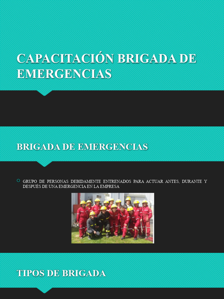 Capacitación Brigada de Emergencias | PDF