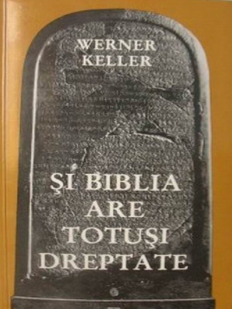 Si Biblia Are Totusi Dreptate | PDF