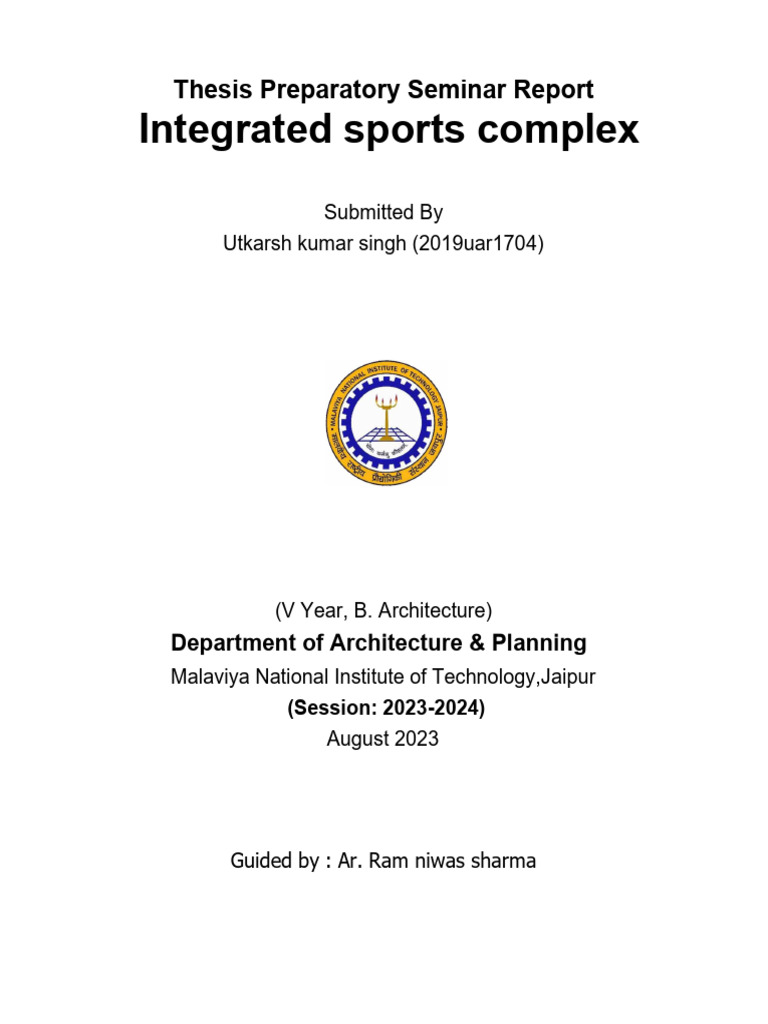 Integrated Sports Complex Proposal | PDF