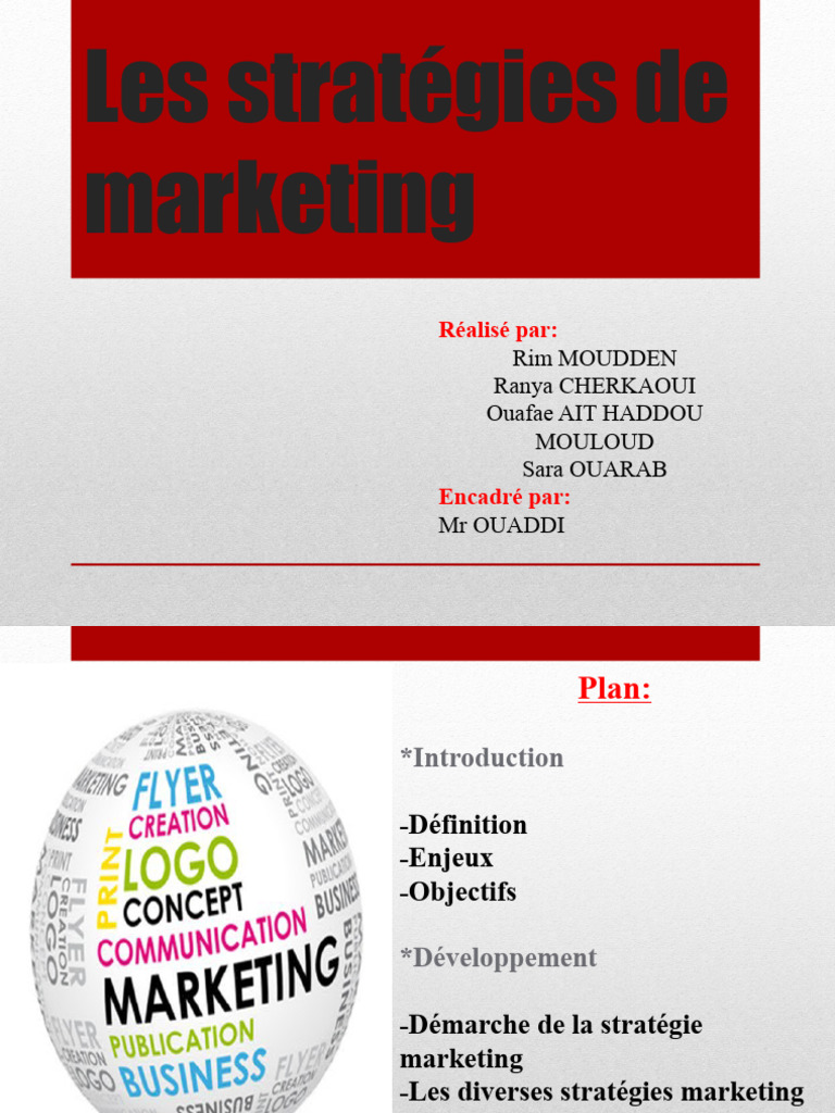 Les Stratégies de Marketing | PDF | Commercialisation | Stratégie marketing