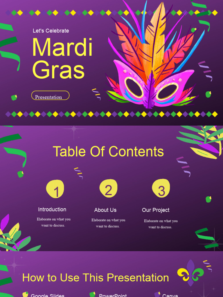 Mardi Gras Celebration Presentation | PDF | Microsoft Power Point ...