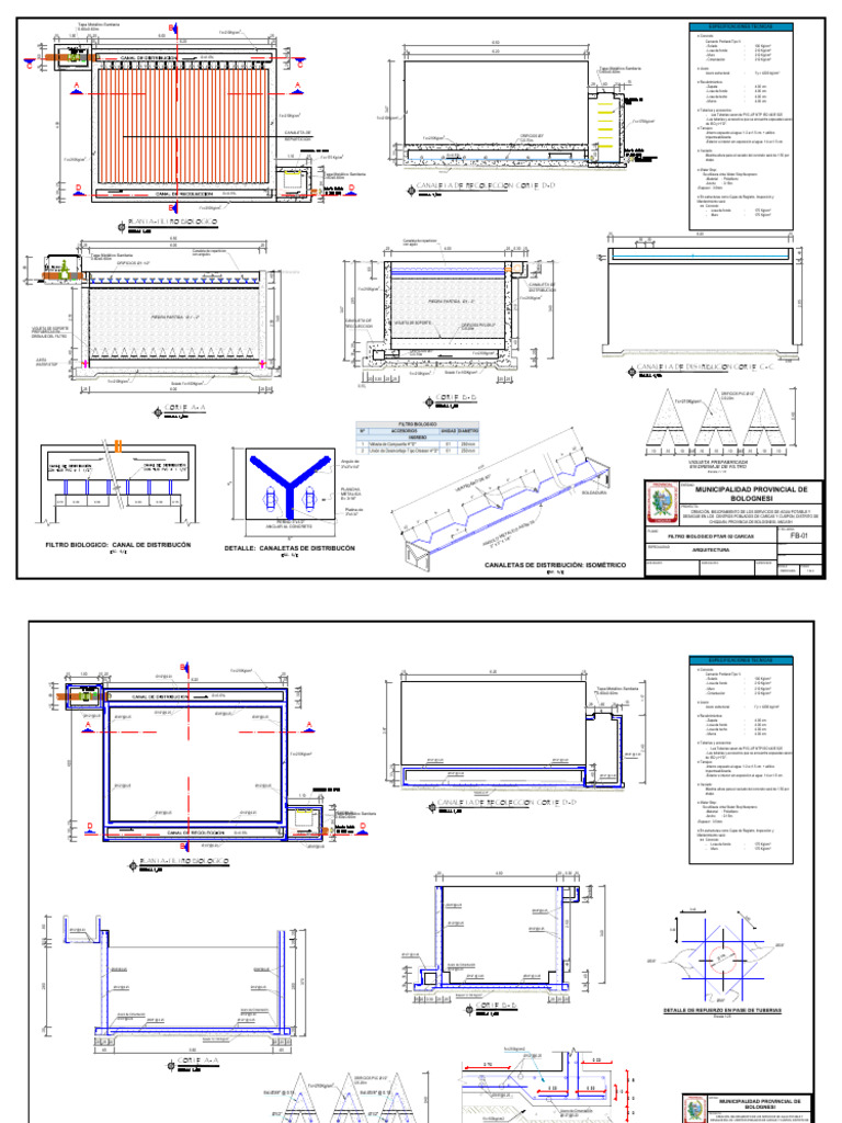 13.filtro Biologico Ptar 02 Carcas | PDF | Materiales de construcción | edificio