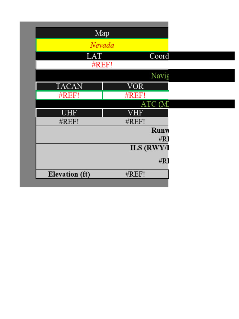 DCS Table of Frequencies All Maps v12 | PDF | Very High Frequency ...