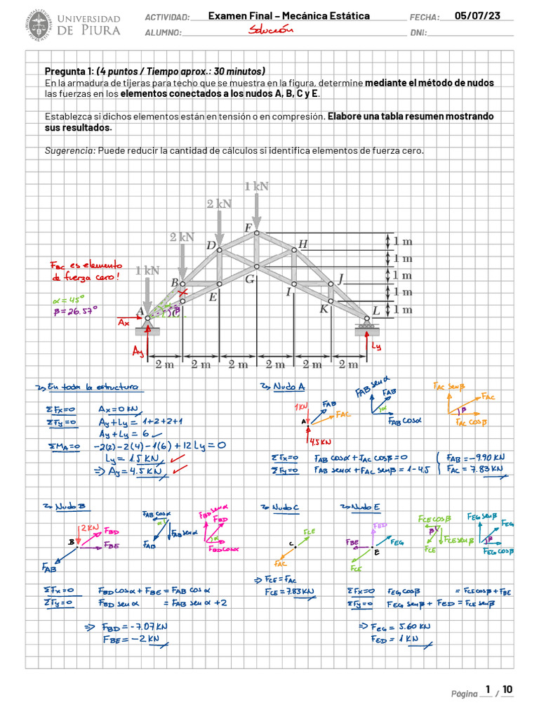 Sol Ex Et 2023 1 | PDF | Cantidades fisicas | Ingeniero civil