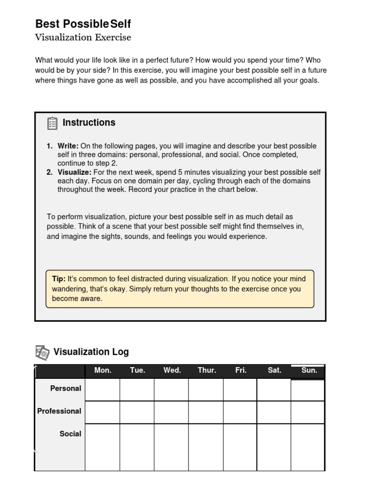 Best Possible Self | PDF