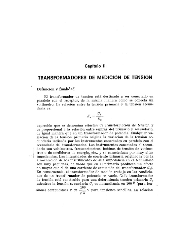 Karcz Capitulo 2 Transformadores de Tension | PDF