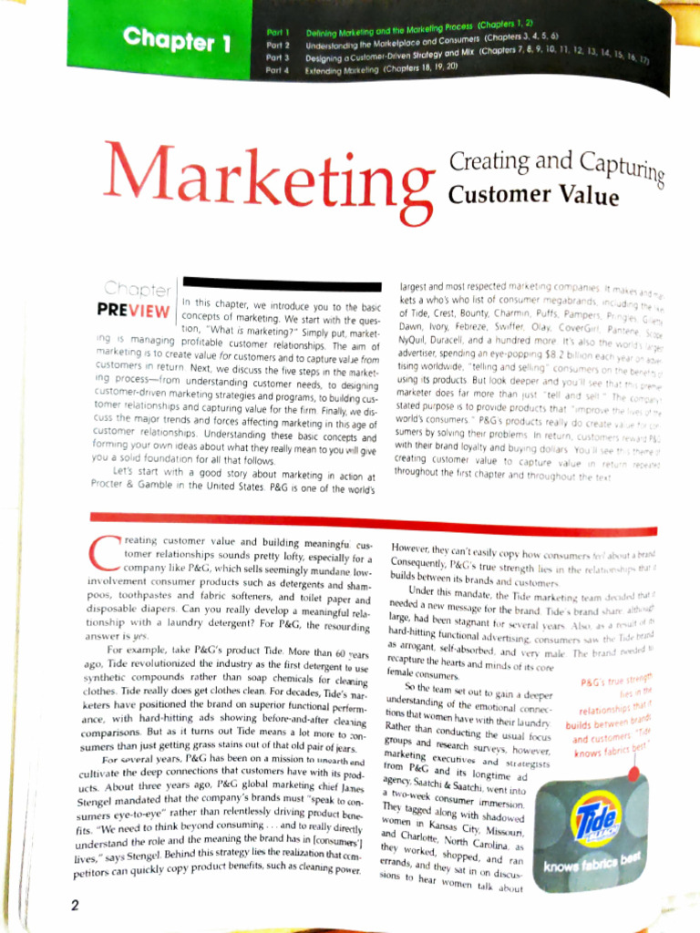 Kotler Chapter 1 | PDF