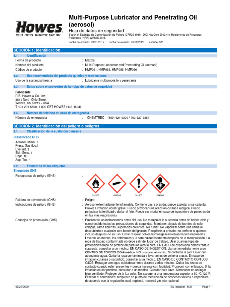 075 MSDS Oil For Lubricators 1 Oz - Silicone Lubricant | PDF