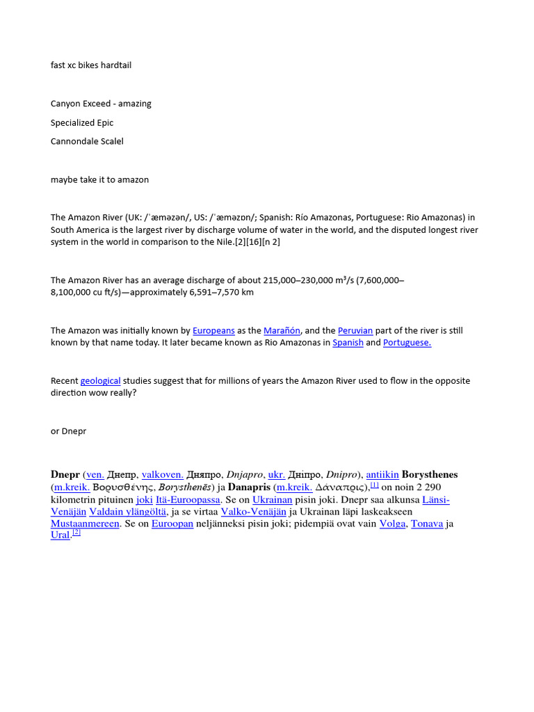 Fast XC Bikes Hardtail Amz or Dnepr | PDF