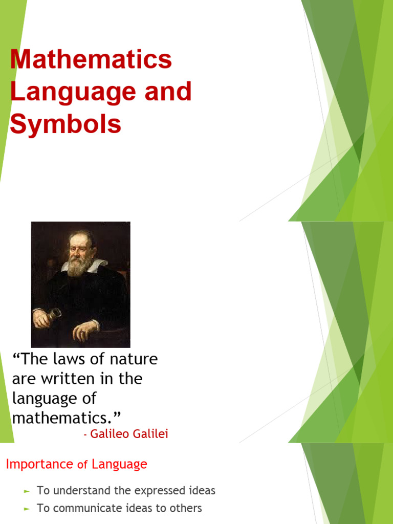 Mathematical Language | Download Free PDF | Teaching Mathematics ...