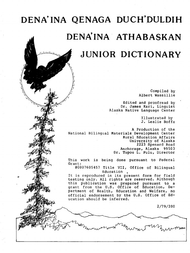 Denaina Dictionary | PDF