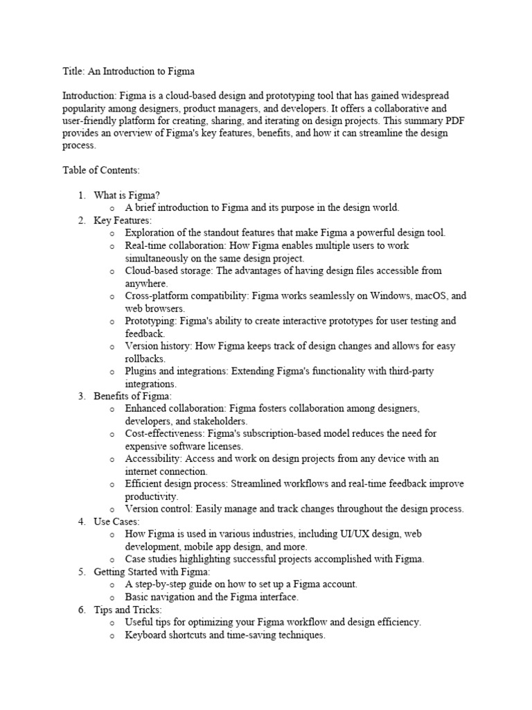 Figma Notes | Download Free PDF | Software Prototyping | User Interface