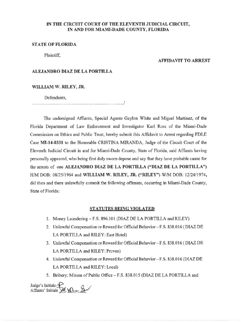 Read The Arrest Affidavit | PDF | Common Law | Justice