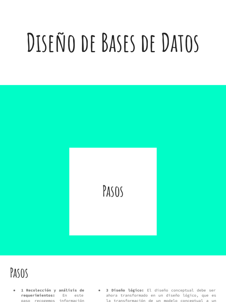 Diseño Bases de Datos | PDF | SQL | Informática