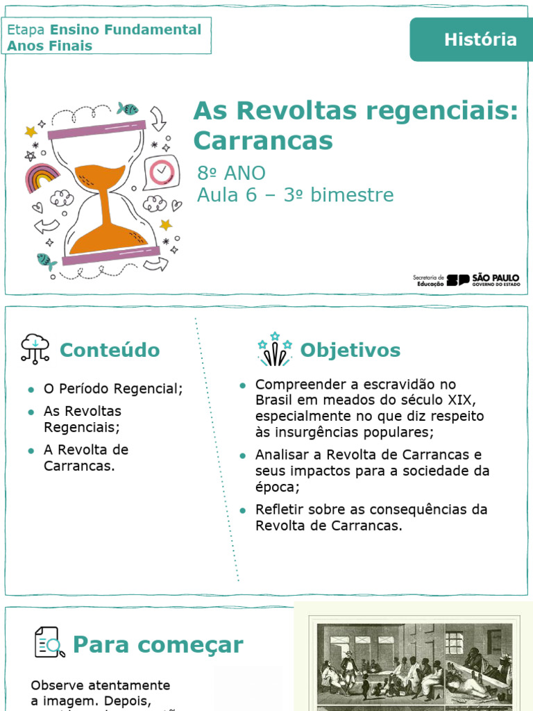 Revolta de Carrancas: Contexto e Impactos | PDF | Escravidão | Brasil